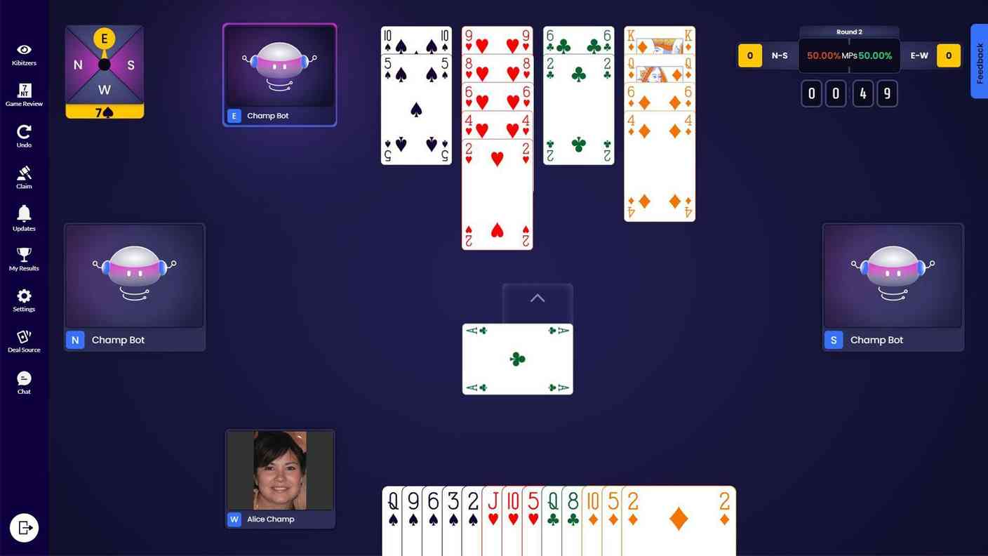 Play bridge online anytime, anywhere with Bridge Champ!