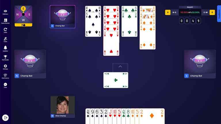 Play bridge online anytime, anywhere with Bridge Champ!