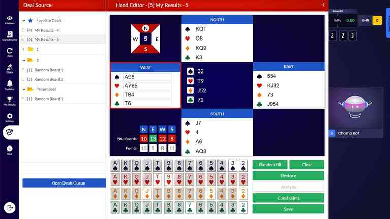Play bridge online anytime, anywhere with Bridge Champ!