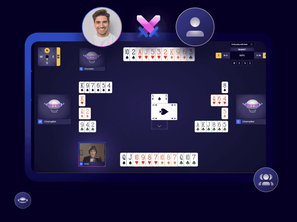 Speel altijd en overal online bridge met Bridge Champ!