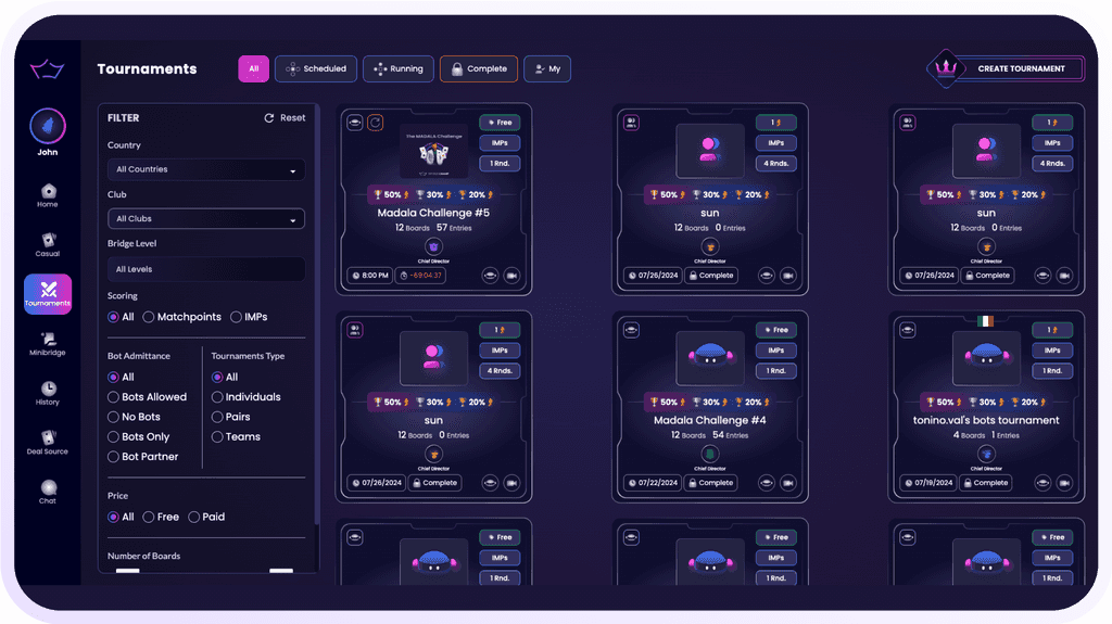 Spielen Sie Bridge online jederzeit und überall mit Bridge Champ!