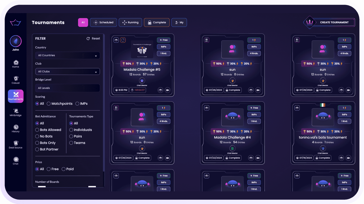 Jouez au bridge en ligne à tout moment, n'importe où avec Bridge Champ