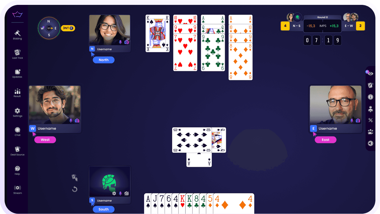 Bridge online spielen - Bridge Spiele und Turniere