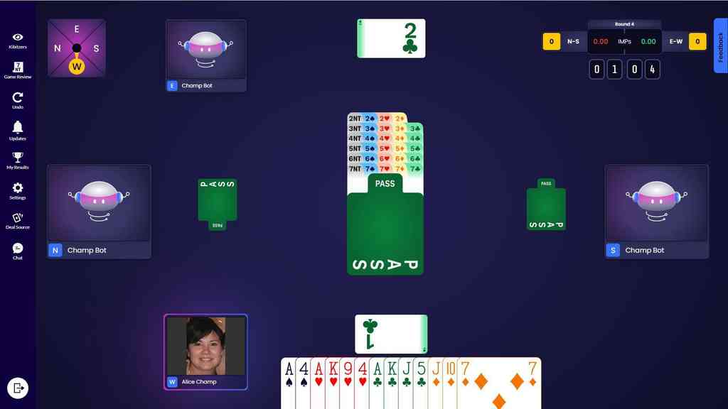 Play bridge online anytime, anywhere with Bridge Champ!